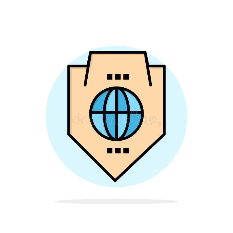 Access, World, Protection, Globe, Shield Abstract Circle Background ...