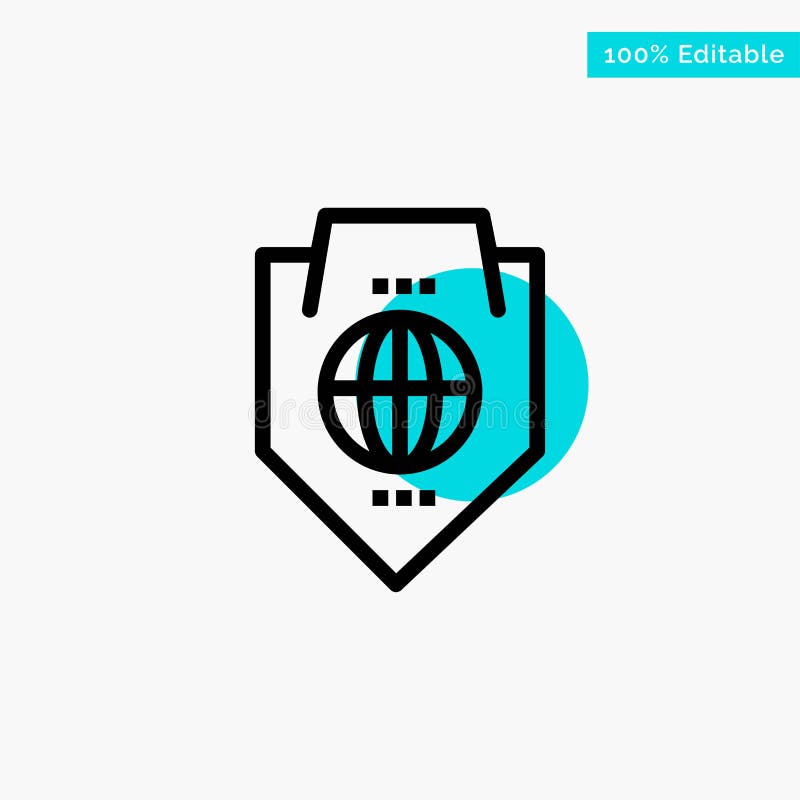 Globe and shield stock vector. Illustration of secure - 162047041