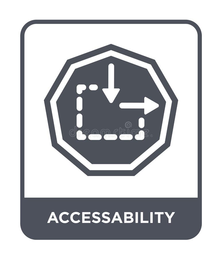 Accessability Icon in Trendy Design Style. Accessability Icon Isolated ...