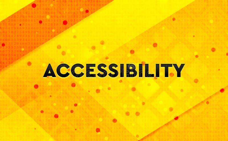 Digital Accessibility Word Cloud Concept Stock Illustration ...