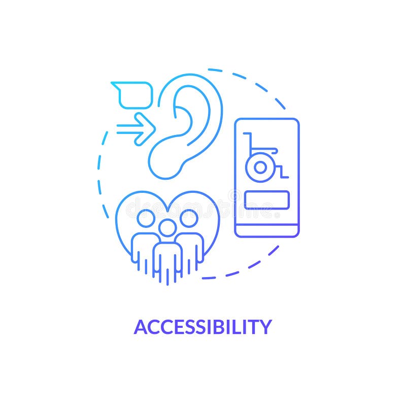 Gradient Accessibility Stock Illustrations – 471 Gradient Accessibility ...