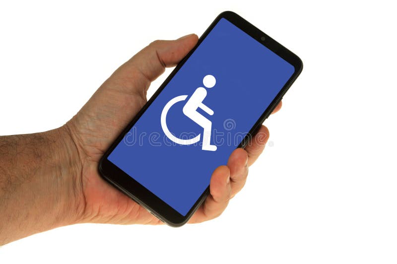 Accessibility Concept and Smartphone Stock Image - Image of telephony ...