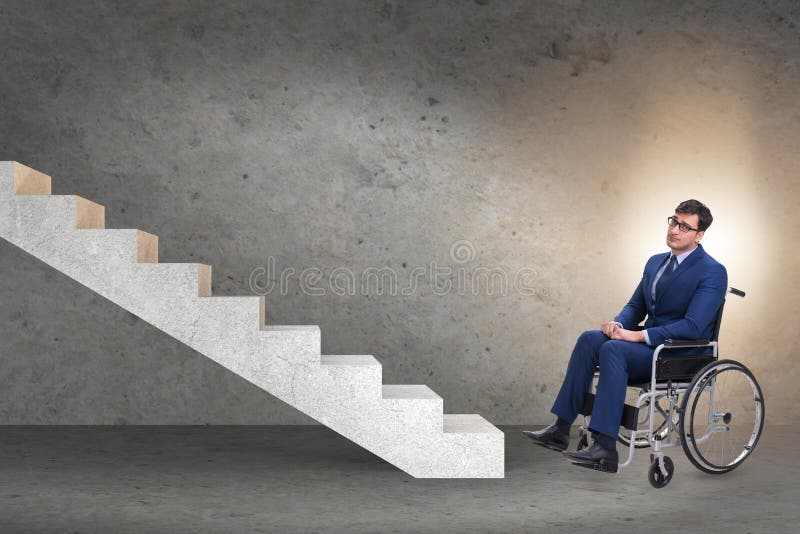 The Accessibility Concepth with Wheelchair for Disabled Stock Photo ...