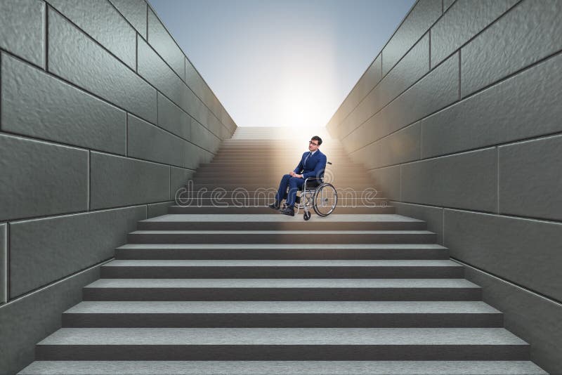 The Accessibility Concepth with Wheelchair for Disabled Stock Photo ...