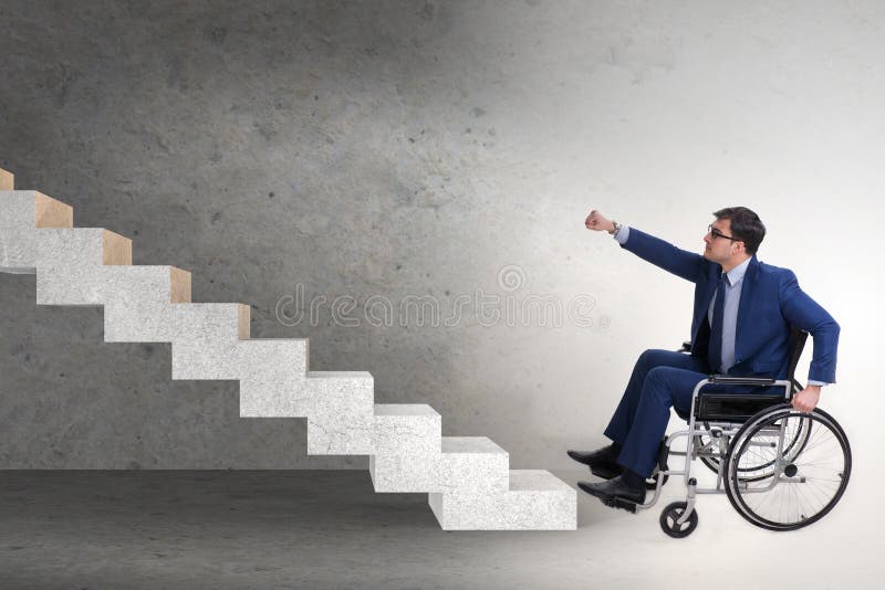 The Accessibility Concepth with Wheelchair for Disabled Stock Photo ...