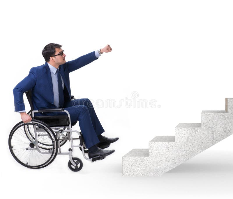 Accessibility Concepth with Wheelchair for Disabled Stock Photo - Image ...
