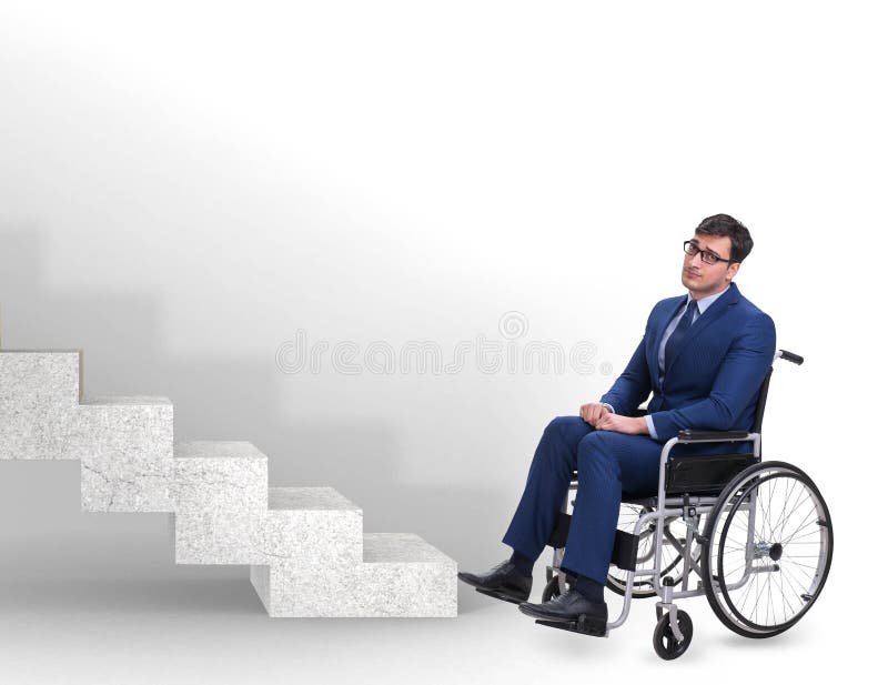 Accessibility Concepth with Wheelchair for Disabled Stock Image - Image ...