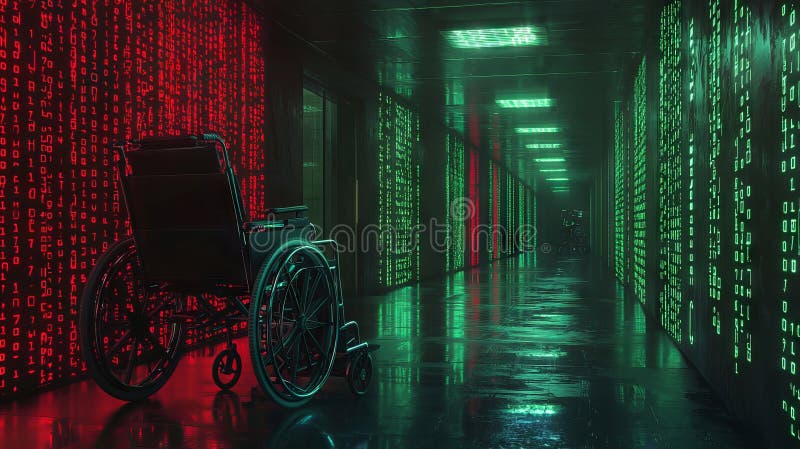 The Accessibility Icon Has a Wheelchair in Front of an Abstract ...