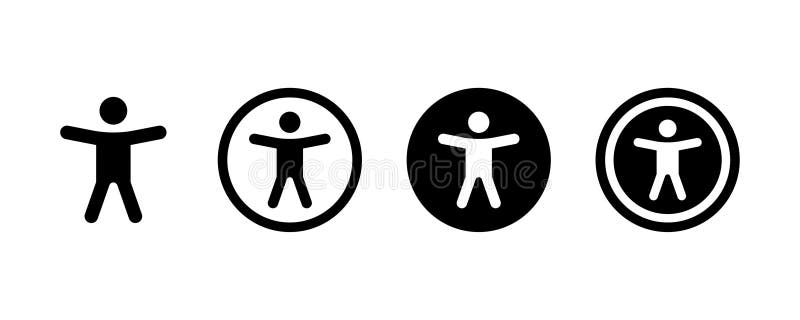 Accessibility Icon Set. Universal Access Vector Symbol. Universal ...