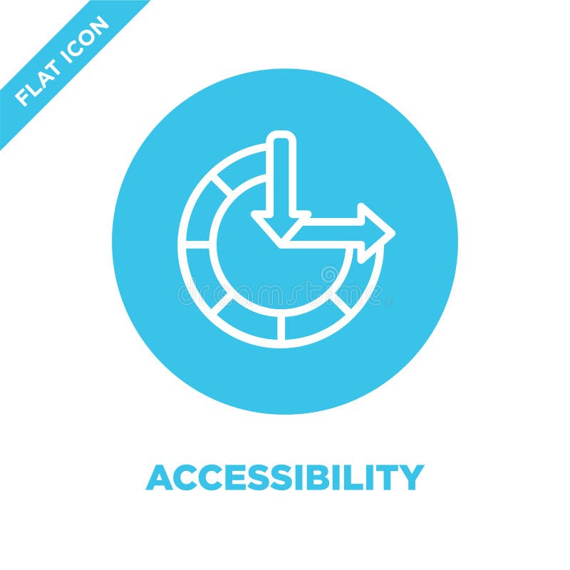 Accessibility Icon Vector from Accessibility Collection. Thin Line ...