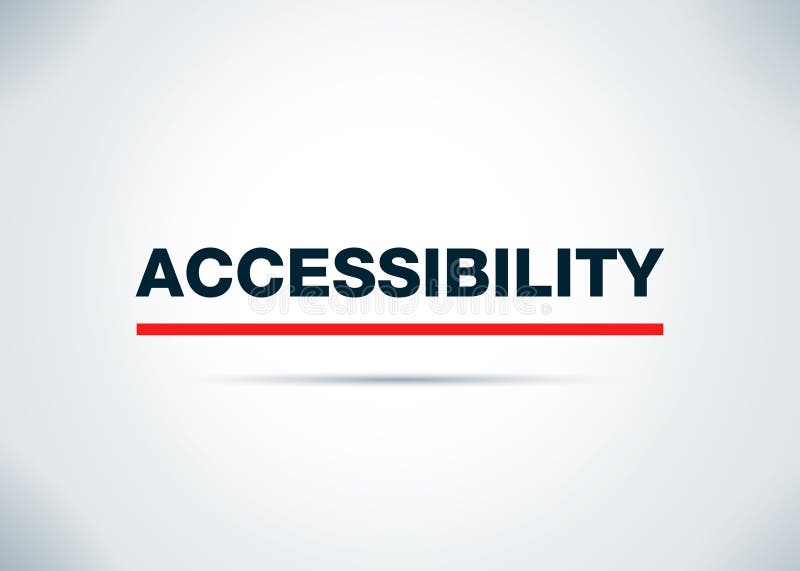 Accessibility Abstract Flat Background Design Illustration Stock ...