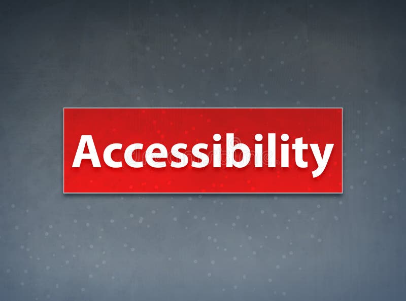 Accessibility Red Banner Abstract Background Stock Illustration ...