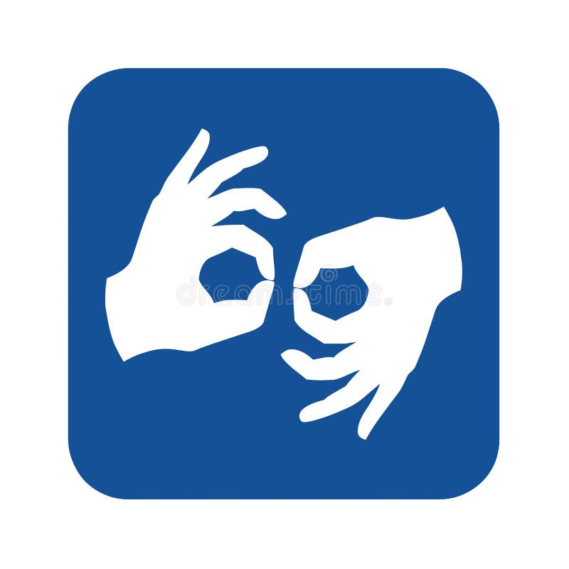 Accessibility Sign Language Interpretation Stock Illustration ...