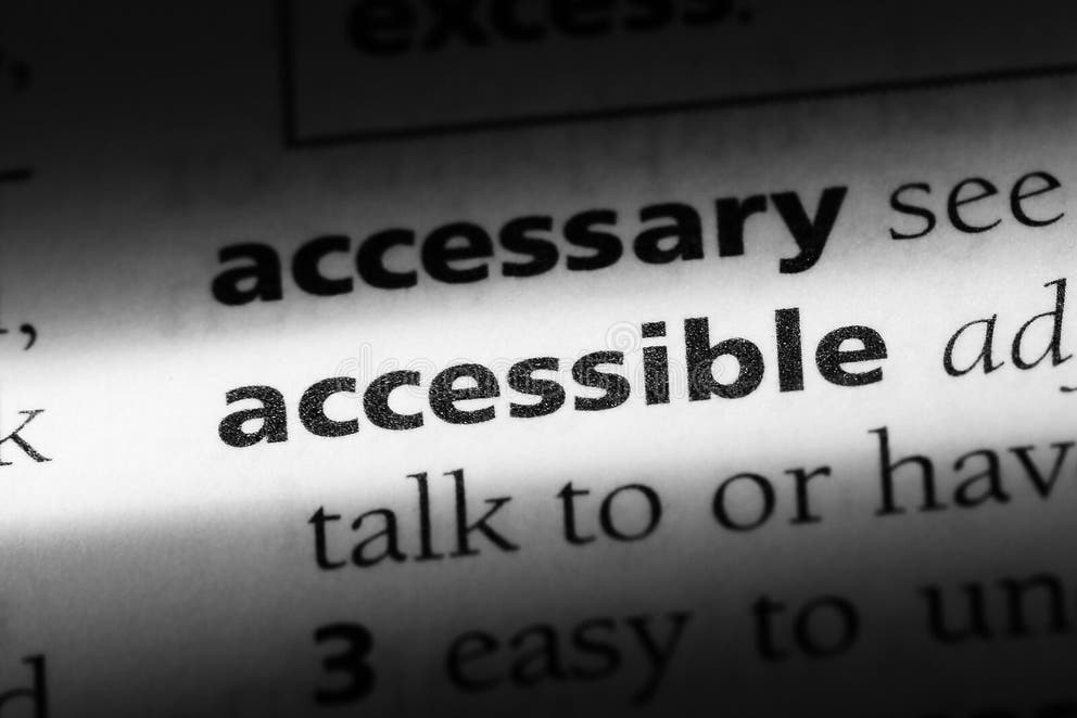 Accessible stock photo. Image of idea, definition, paper - 114407898