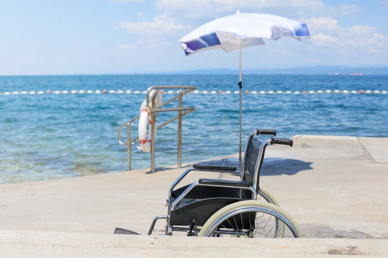 Accessible Beach for Disabled People Stock Image - Image of accessible ...