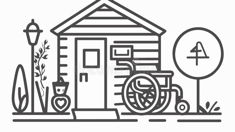 Accessible Disability Room Icon for Inclusive Spaces and Accommodation ...