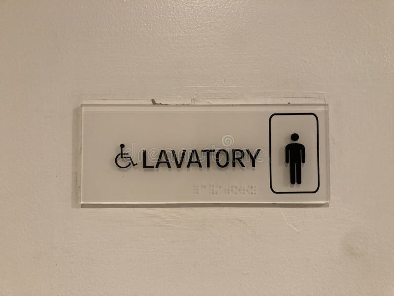Accessible Lavatory Sign stock image. Image of toilet - 376763083