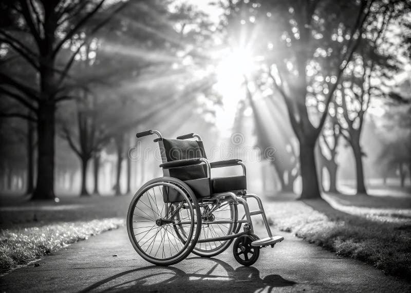 Accessible Park Panorama a Black and White Perspective on Inclusive ...