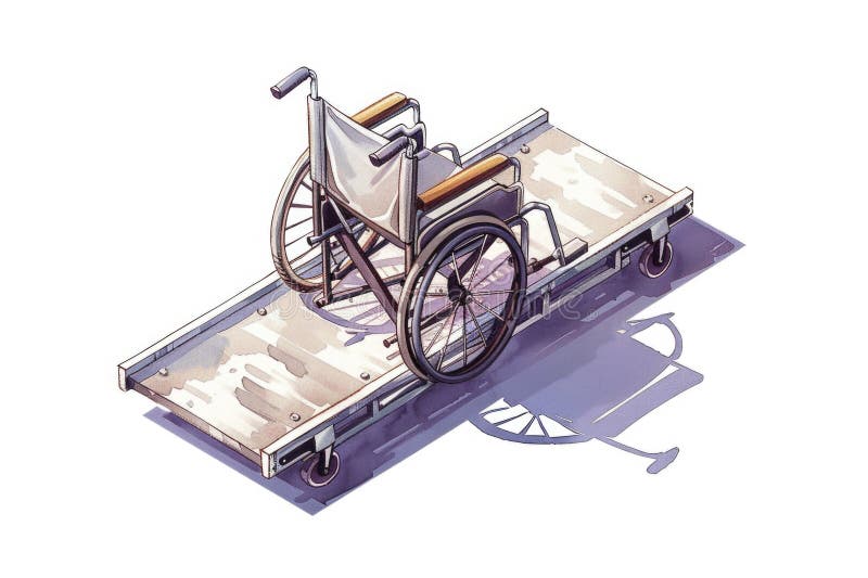 Accessible Ramp with a Wheelchair, Suitable for People with ...