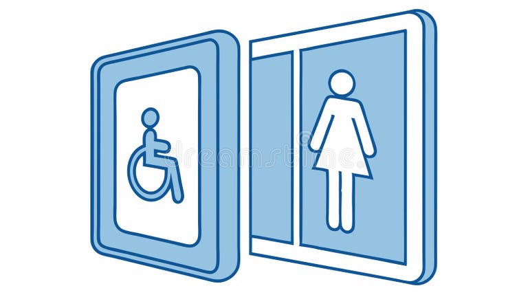 Accessible Restroom Signs, Inclusive Facilities, Disability Access ...