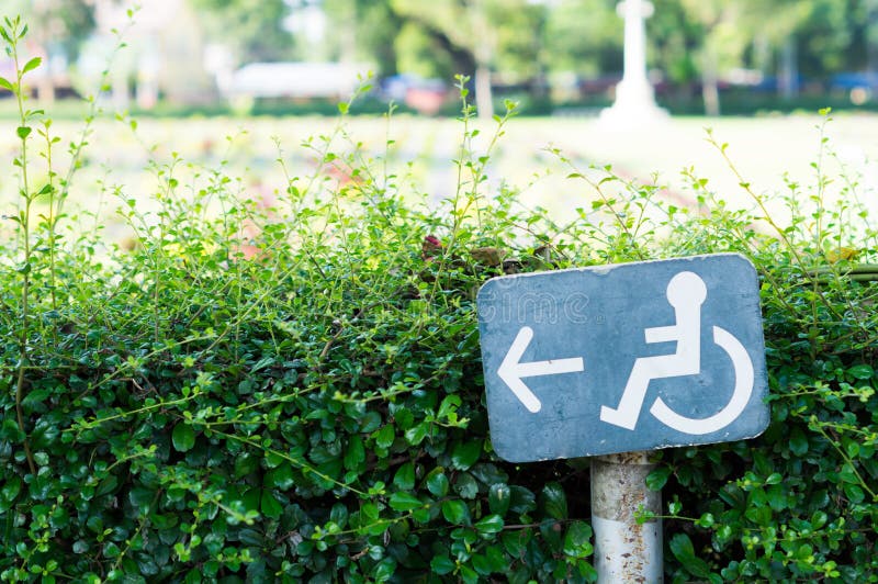 Accessible Way Sign stock photo. Image of accessibility - 47045482