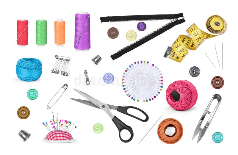 Accessoires de couture photo stock. Image du satin, instrument - 83615028