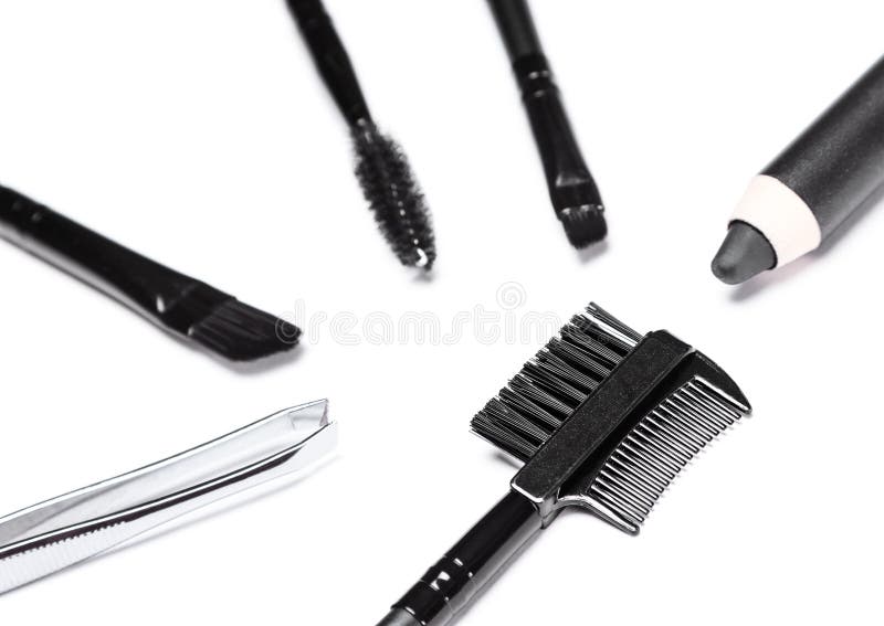 Accessories for Care of the Eyebrows Stock Photo - Image of eyes, metal ...