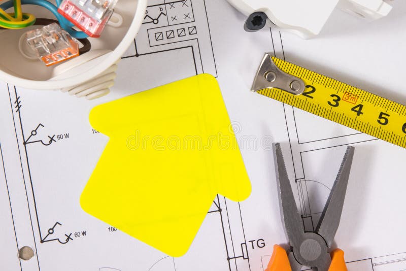 Accessories and Construction Diagrams of Electric Installations, Tools ...