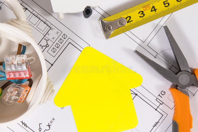 Accessories and Construction Diagrams of Electric Installations, Tools ...