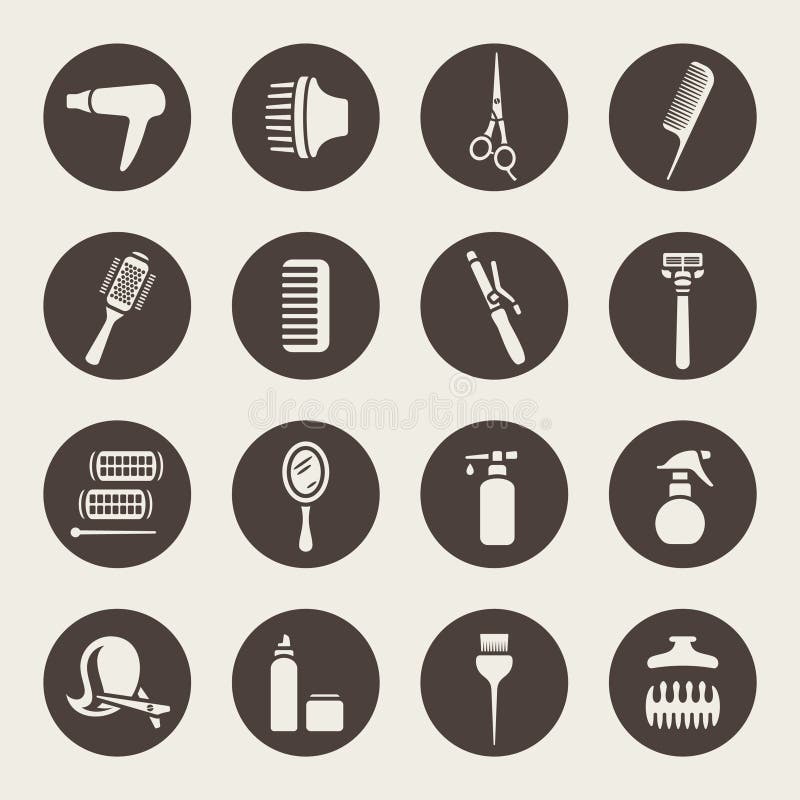 Hair Salon Icons Stock Illustrations – 12,613 Hair Salon Icons Stock ...