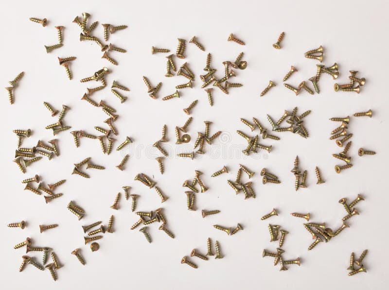 Accessories for Picture Framing Studio on a White Background. Screws ...
