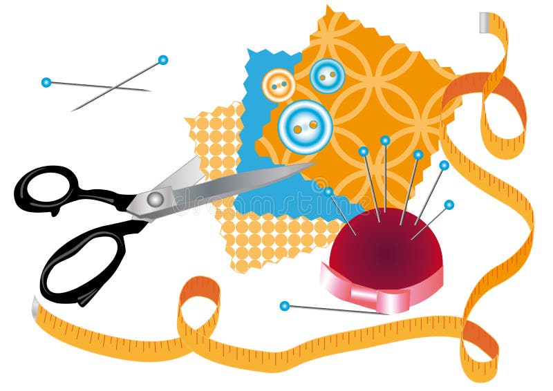 Sewing set stock vector. Illustration of needlecraft - 38350849