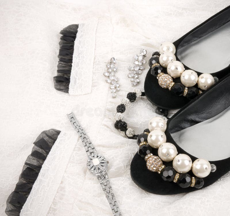 Accessories and shoes stock photo. Image of jewelry, ladies - 26656642