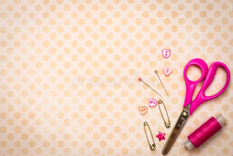 Accessories Tailor Background Stock Photo - Image of scissor, closeup ...