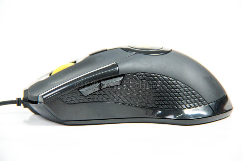 Accessory Computer Mouse Isolated on White. Stock Image - Image of ...