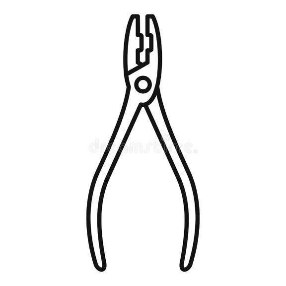Accessory Forceps Icon, Outline Style Stock Vector - Illustration of ...