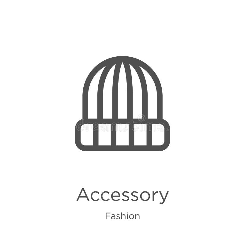 Accessory Icon Vector from Fashion Collection. Thin Line Accessory ...