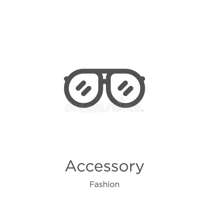 Accessory Icon Vector from Fashion Collection. Thin Line Accessory ...