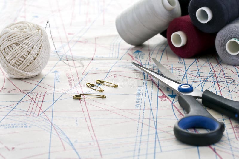 Accessory of the tailor stock photo. Image of textiles - 10793386