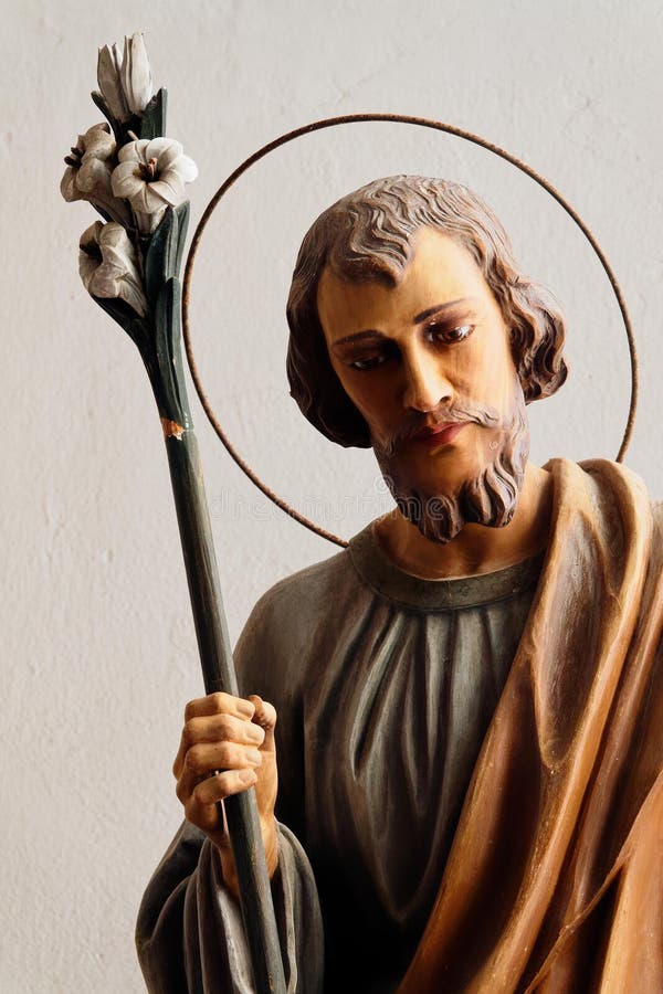 Statue of Saint Joseph the Carpenter, Father of Jesus Editorial Stock ...