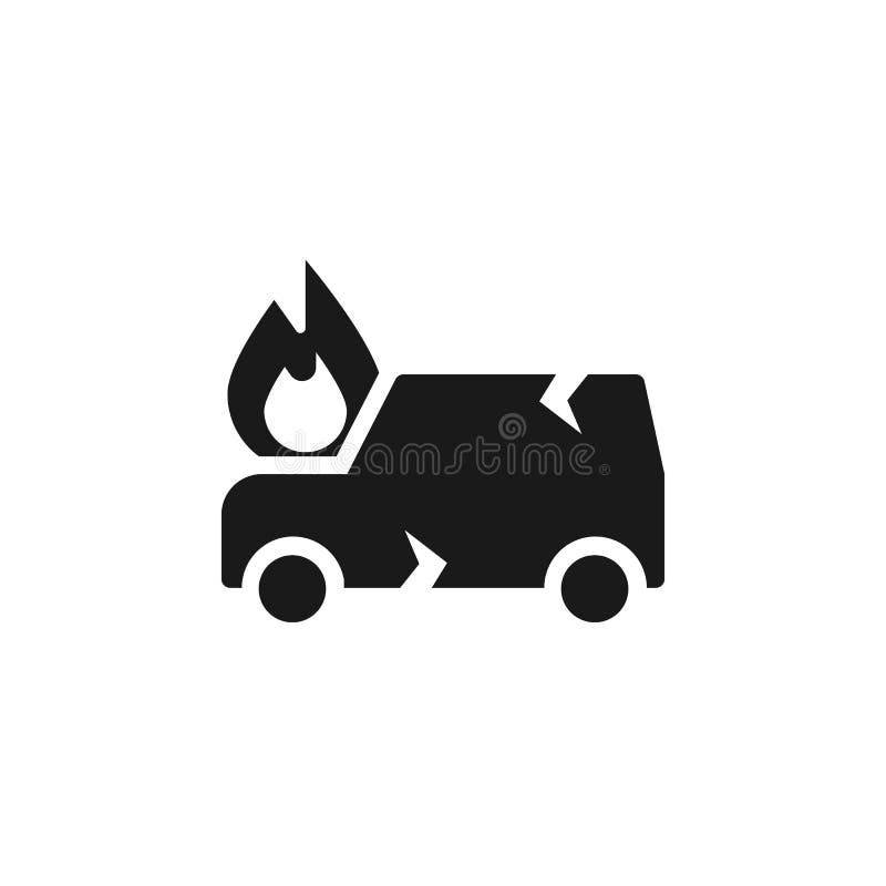 Accident, Car, Crash, Damage Icon - Vector. Insurance Concept Vector ...