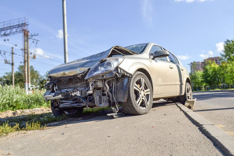 Front End Car Crash stock photo. Image of metal, bumper - 10618464