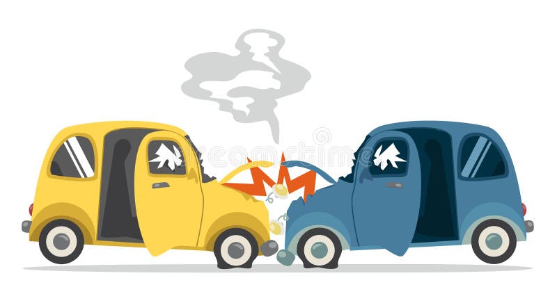 Car Crash Accident Side Impact Stock Vector - Illustration of breakdown ...