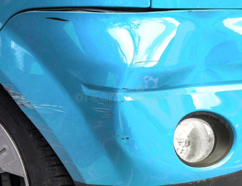 Blue car damaged stock image. Image of drive, smash - 138815649