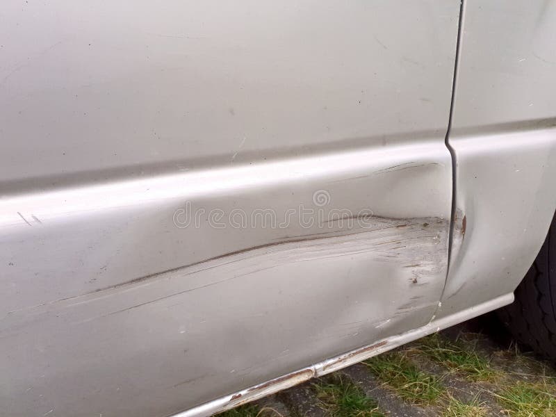 Car accident damage stock image. Image of accident, silver - 300926023