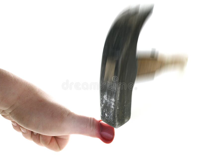 Accident DIY stock photo. Image of smash, hand, thunb, hurt - 792144