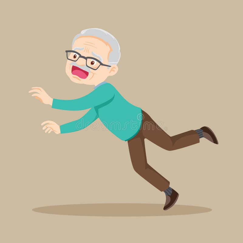 Elderly Man Falling Down on the Floor, Retired Person Falling with ... Elderly Man Falling Down on the Floor, Retired Person Falling with ...