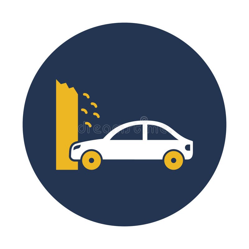 Accident Happened Isolated Vector Icon that Can Be Easily Modified or ...