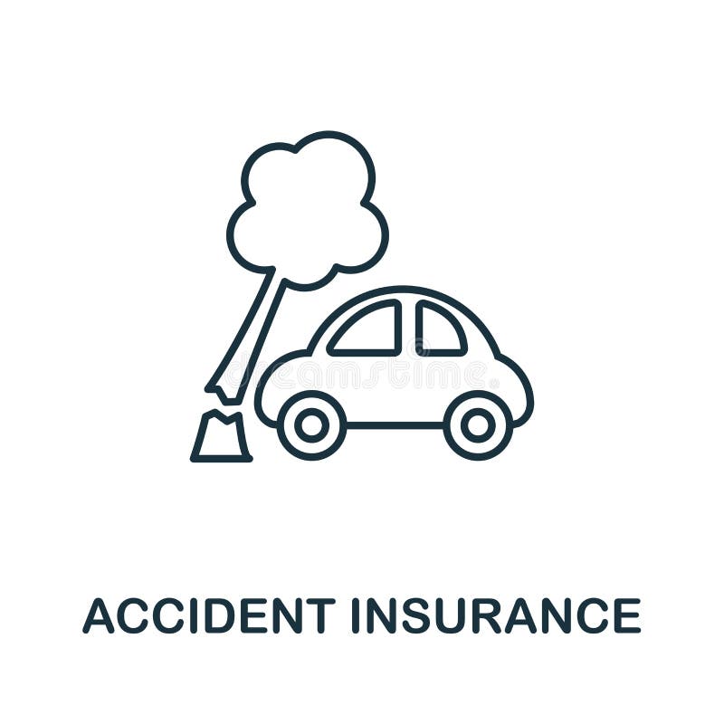 Accident Insurance Outline Icon. Thin Line Style Icons from Insurance ...