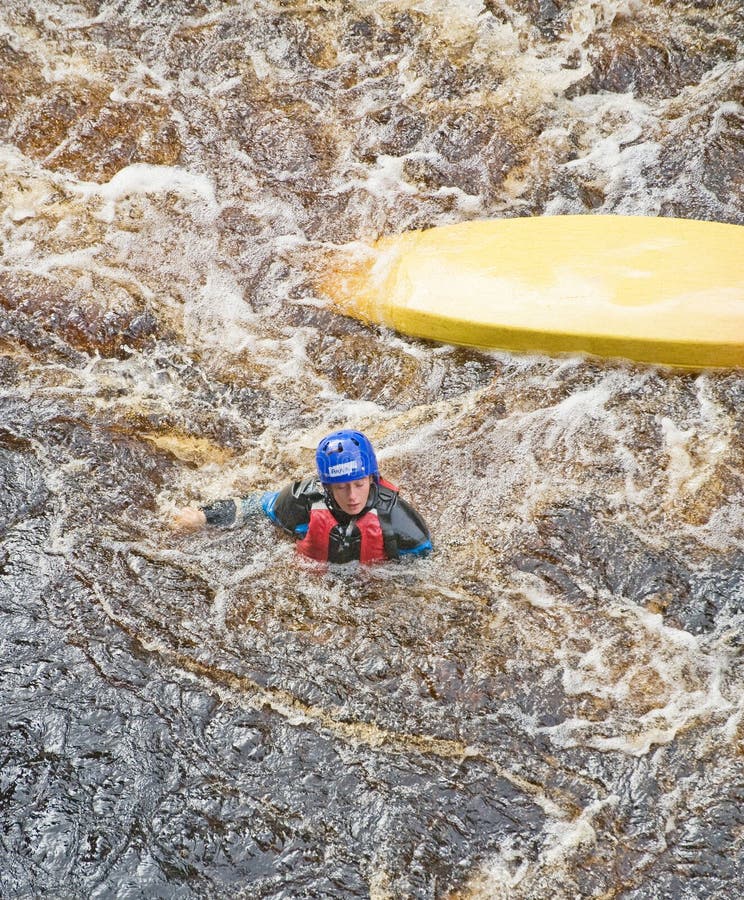 Accident while Kayaking in the River Findhorn . Editorial Stock Image ...